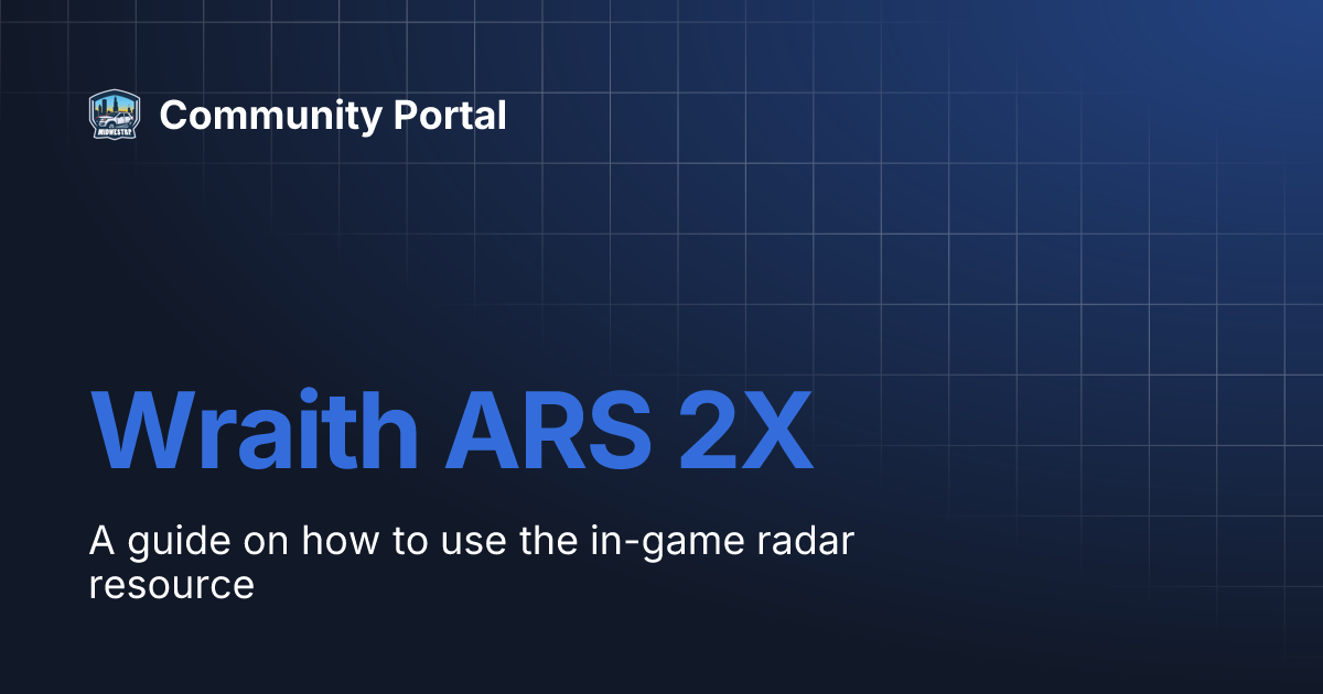 Wraith ARS 2X | Support Portal