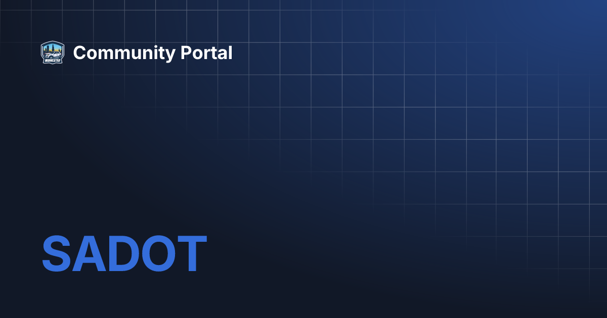 SADOT | Community Portal