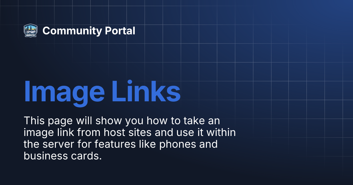 Image Links | Support Portal