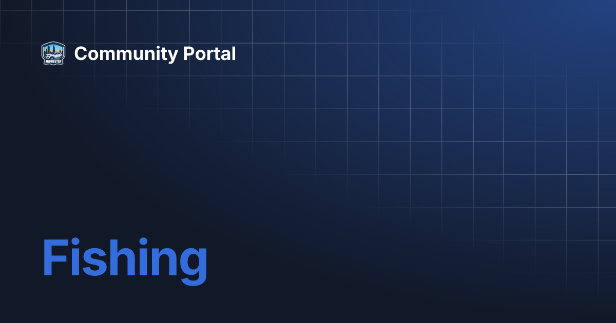Fishing | Community Portal
